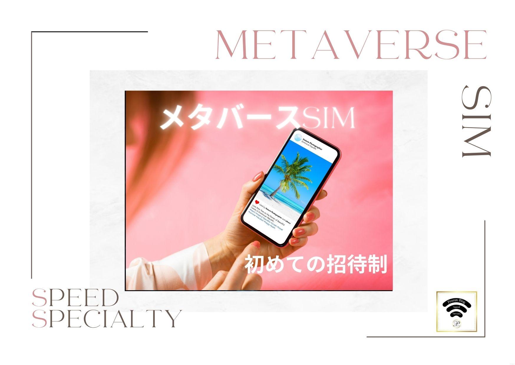 【メタバースSIM】招待制SIMでドコモ回線を0円で使う方法 | 【通信速度専門科｜ぷろろんブログ校】